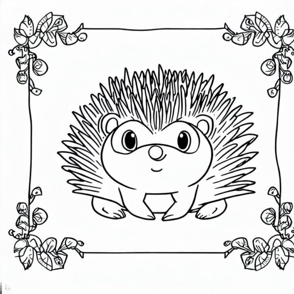 Kirpi Resmi Boyama – boyamasayfalari.com