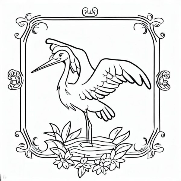 Leylek Boyama Sayfaları – boyamasayfalari.com