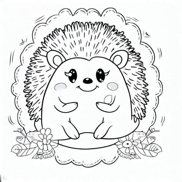 Okul Öncesi Kirpi Boyama – boyamasayfalari.com