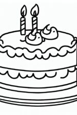 Doğum Günü Pastası Boyamaları – boyamasayfalari.com