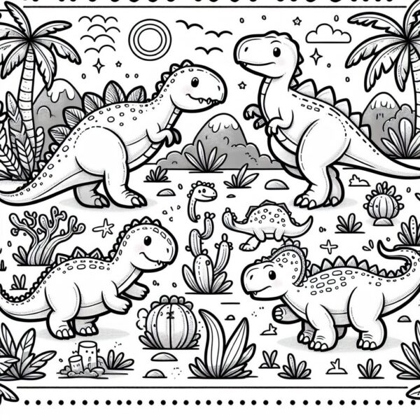 Dinozor Hayvan Boyama – boyamasayfalari.com