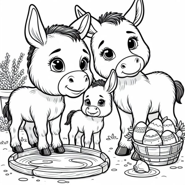 Eşek Hayvan Boyama – boyamasayfalari.com