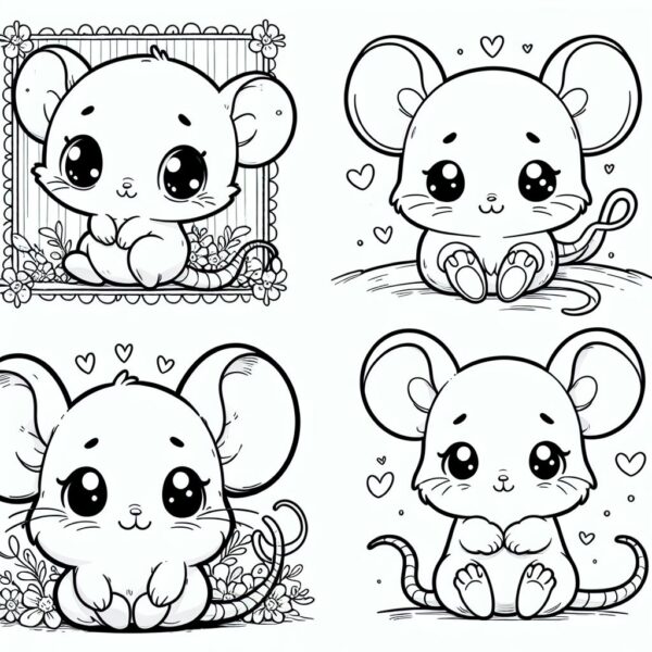 Fare Hayvan Boyama – boyamasayfalari.com