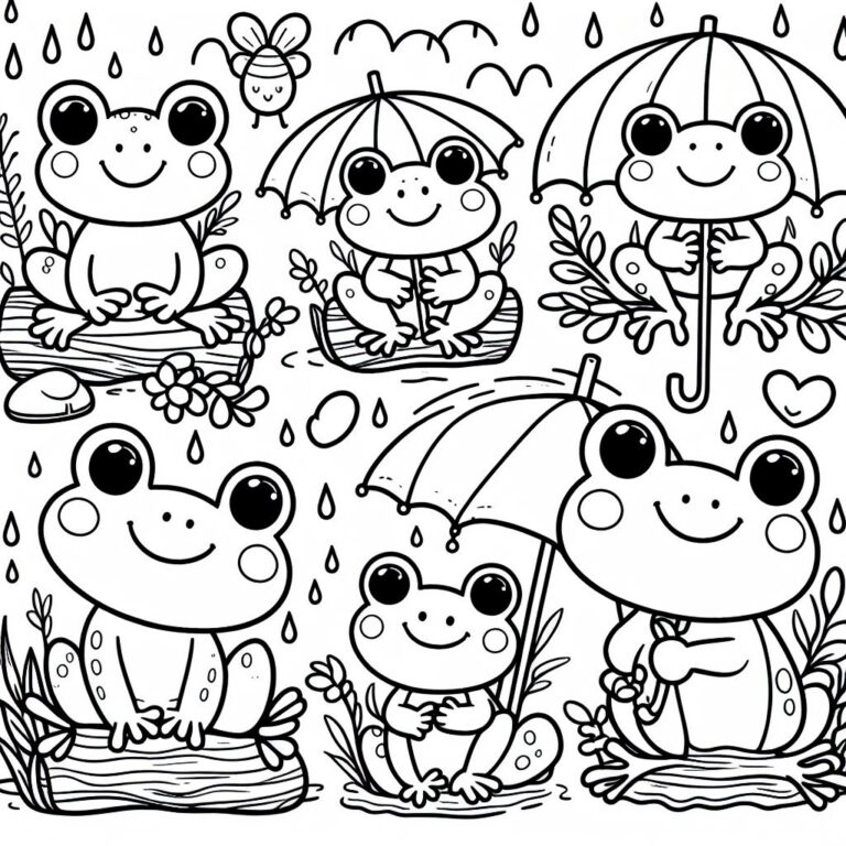 Kurbağa Hayvan Boyama – boyamasayfalari.com