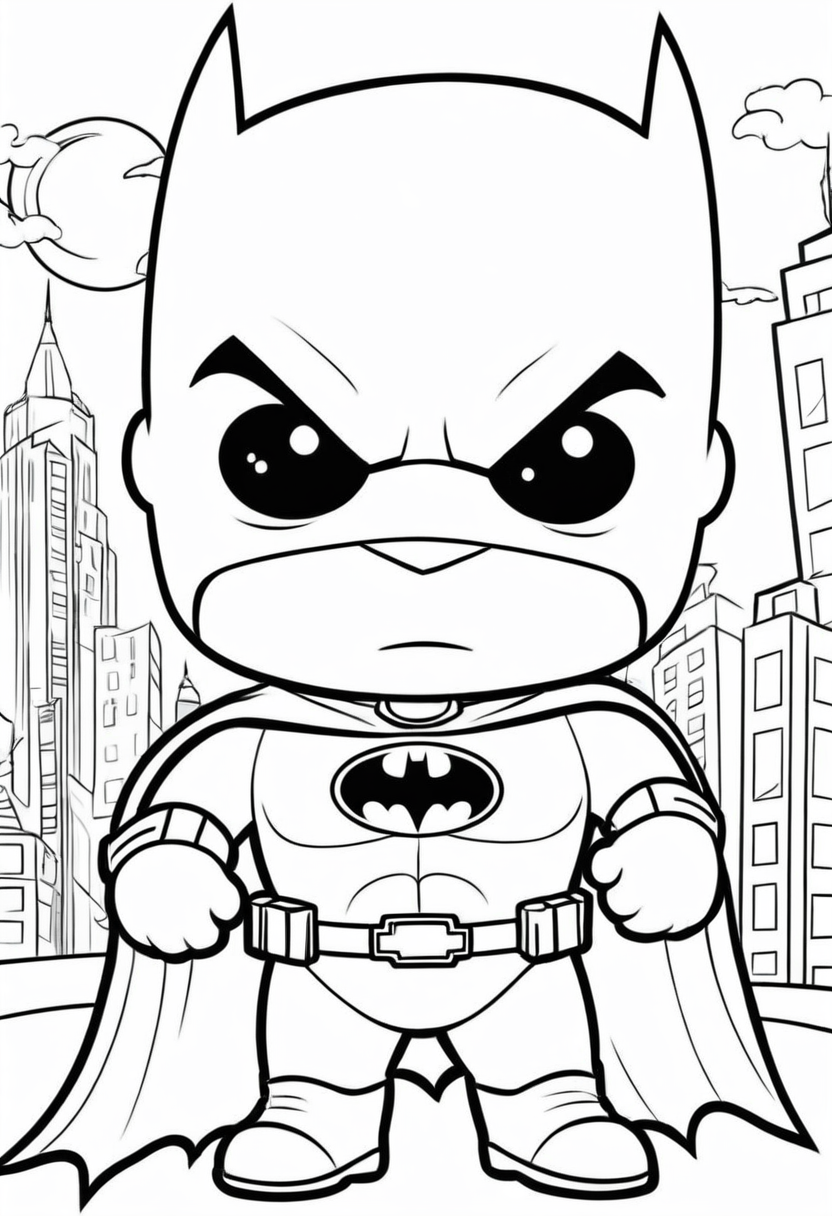 Eğlenceli Batman Boyamaları – boyamasayfalari.com