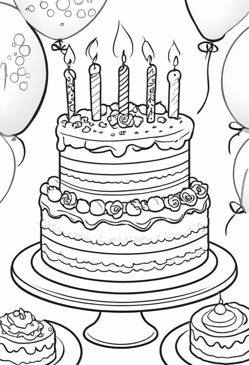 Rengarenk Pastalar Boyama Yarışması – boyamasayfalari.com