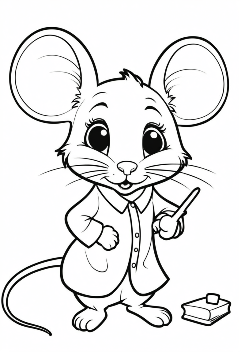 Fare Boyaması Yazdır – boyamasayfalari.com