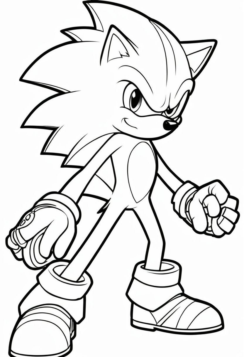 Shadow the Hedgehog – Kirpi Shadow Sonic Boyama – boyamasayfalari.com