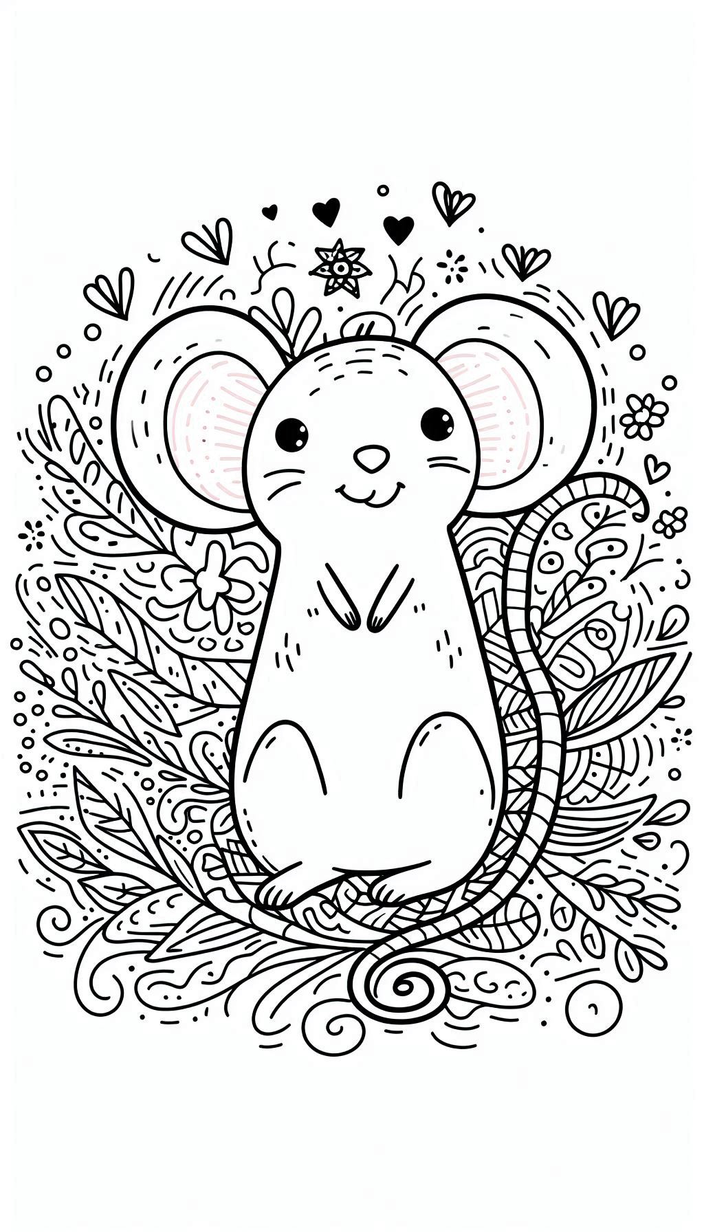 Fare Resmi Boyaması – boyamasayfalari.com