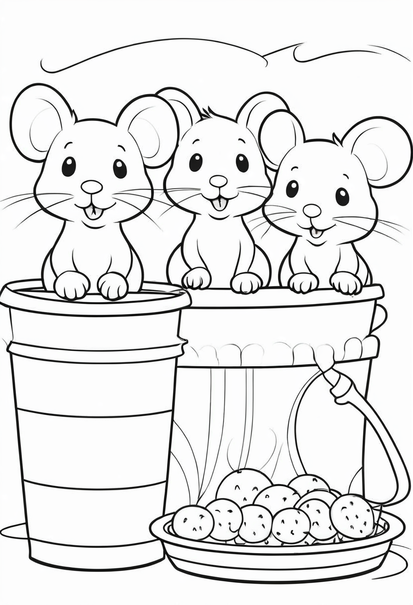 Ücretsiz Fare Resmi Boyama Sayfası – boyamasayfalari.com
