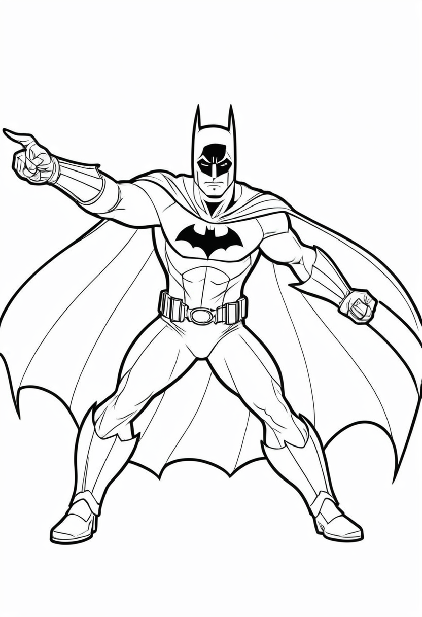 Ücretsiz Batman Resmi Boyama Sayfası – boyamasayfalari.com